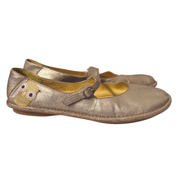 OTBT | Shoes | Otbt St Paul Mary Jane Gold Metallic Mary Jane Flats ...